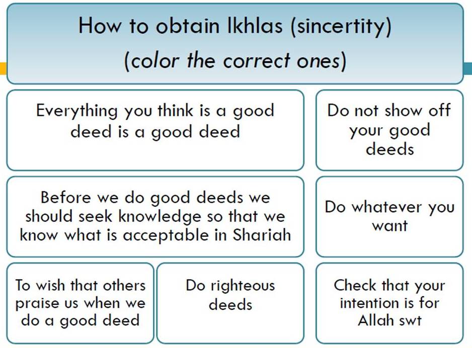 Reading Club- Hadith 1- the forty ahadith from An Nawawi – Happy Land ...