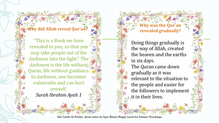 ilm cards01-Al Fatiha – Happy Land